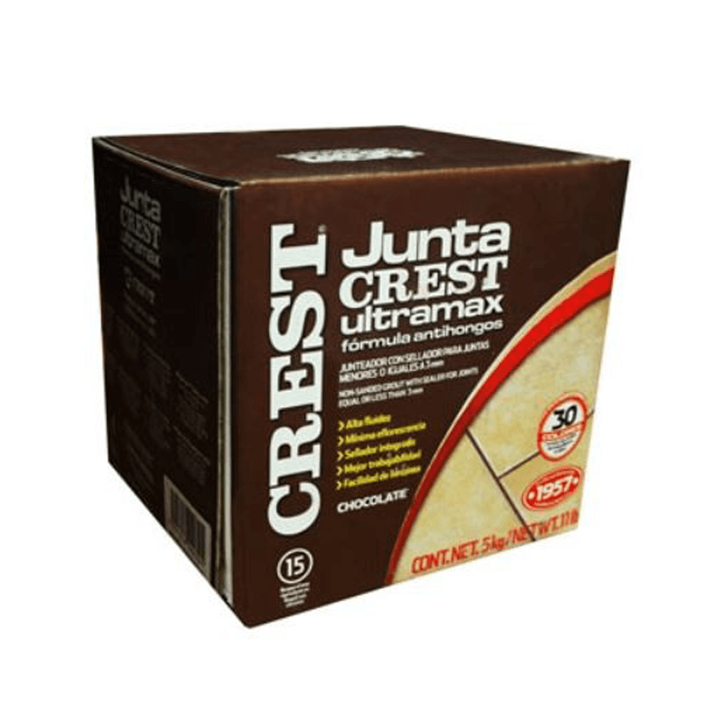 JUNTACREST ULTRAMAX CHOCOLATE CAJA 5 KG. - Gersa Muebles para Baño