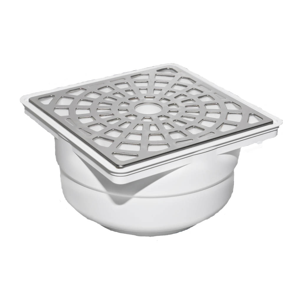 Coladera universal cuadrada Fleximatic Cromo - Gersa Muebles para Baño