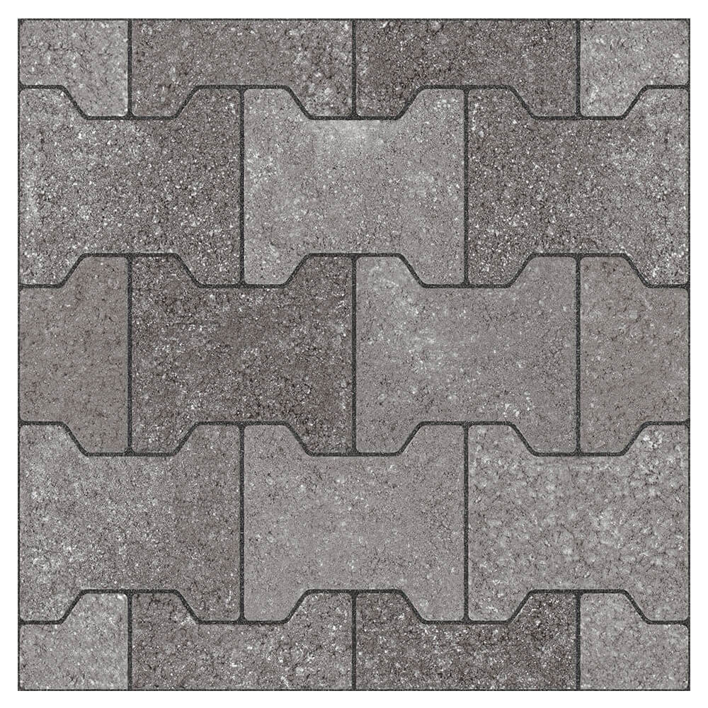 Loseta 44X44 Boston Adoquin FD Gris - Gersa Muebles para Baño